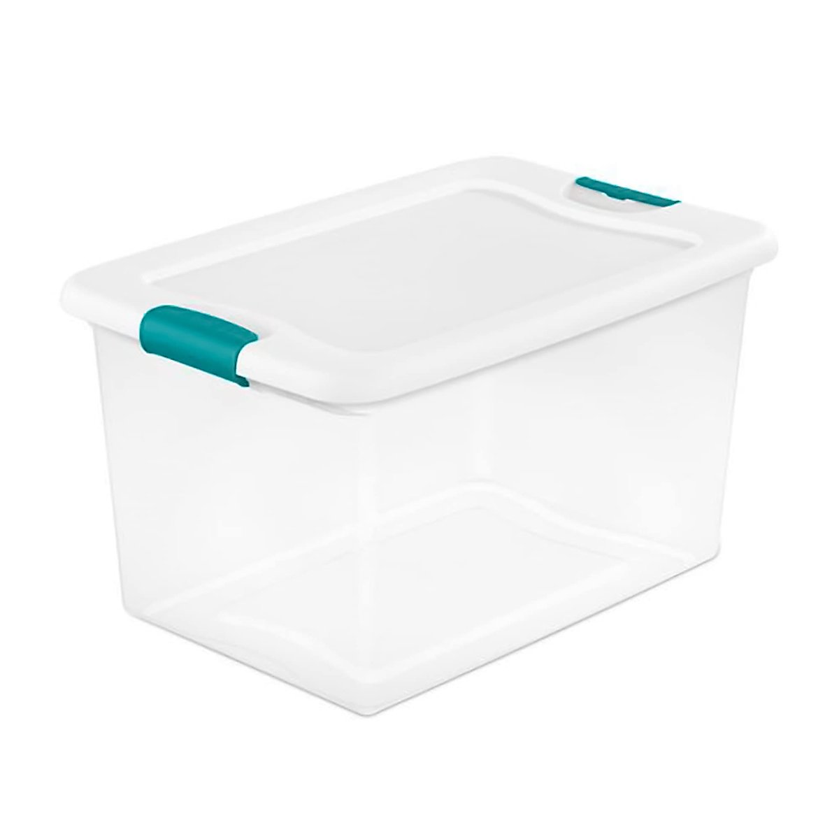 Sterilite Clear Stackable Set of 70 Quart Ultra Latch Storage Boxes (4 Pack) & 64 Quart Container Totes (6 Pack) with Latching Lids