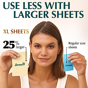 Natural Green Tea Oil Blotting Sheets for Face - 25% Larger Sheets (4.7x3”) - 300 Makeup Friendly Blotting Papers for Face - Easy Dispensing Oil Absorbing Sheets for Face