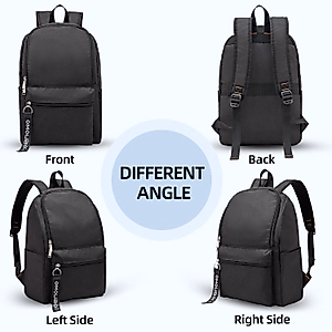 OMOUBOI Laptop Backpack for Women, 14 Inch Waterproof Kids School Bag Travel - Black