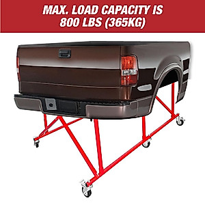 Pick Up Bed Dolly - Easily Fold Large Auto Body Truck Bed Cart That Holds up to 800 lbs