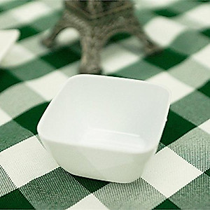 BalsaCircle 90 pcs 2 oz White Plastic Mini Bowls - Disposable Wedding Party Catering Tableware