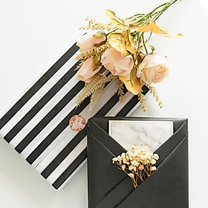 125 Sheets 20"X14" Black Tissue Paper Bulk for Gift Bags Wrapping Paper,Christmas Weddings Birthday Showers Arts Craft Party Favor Decoration