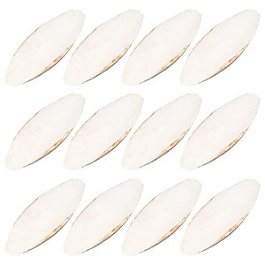 iplusmile Natural Cuddle Bone Parrot Chew Toys Chewing Cuttlefish Bone Bird Cuttlebone for Parakeets Cockatiel Macaw Conur (10cm, 12pcs)