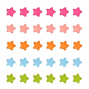NUOBESTY 120 Pcs Stars Magnetic Blackboard Sticker Refrigerator Magnet Childrens Race Reward Chart Magnet