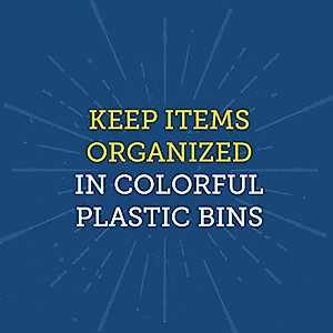Really Good Stuff Non-Tip Book and Binder Holders, 5½” by 13½” by 7¾” (Set of 12, Black) Magazine, Folder Bins with Stabilizer Wings, Built-In Label Holder – Durable, Won’t Fall Over