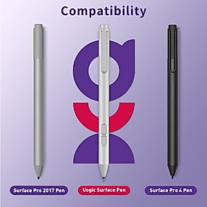 Uogic Surface Pen Tips 4PCS Replacement Kit (HB/H/H/2H) for Microsoft Surface Pro 5 Pen Tips(2017), Surface Pro 4 Pen Tips