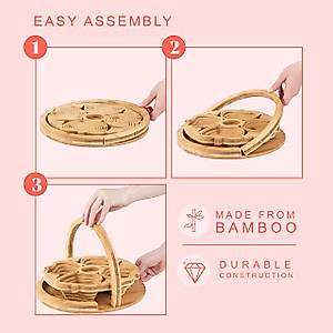 Mothers Day Gifts From Daughter, Decorative Fruit Nuts And Candy Serving Tray, Gift From Daughter Son Husband For Wife Sister Mom Grandma, Trays Set Basket Ideas Prime Delivery Food Safe Empty Baskets