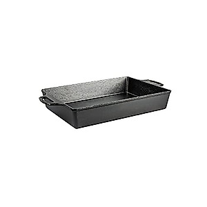 Lodge 9"x13" Cast Iron Casserole, Black