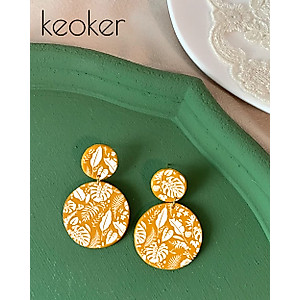 Silk Screen Stencils for Polymer Clay, 3 PCS Reusable Silkscreen Print Kit,for Printing on Clay & Other Jewelry Clay Earrings Decoration, Each 6" X 3.8"