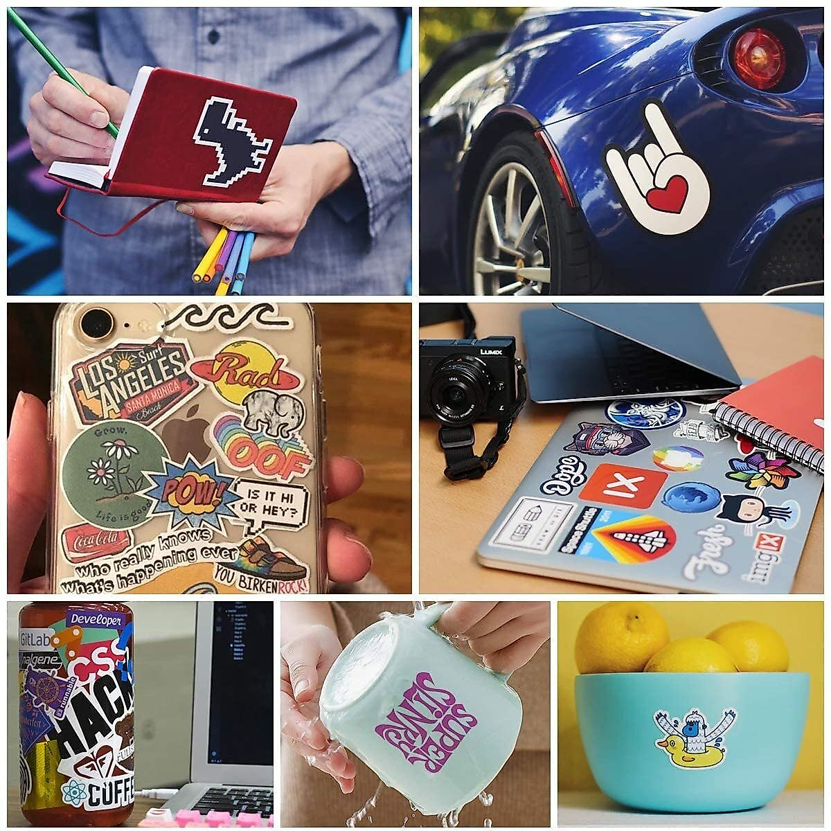 Koala Printable Vinyl Sticker Paper for LASER Printer - Glossy Waterproof Sticker Paper, White 8.5X11 Inch 20 Sheets