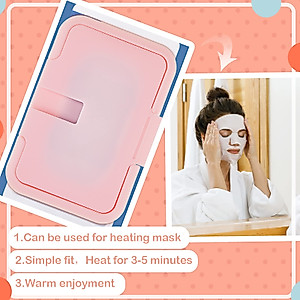 2 Pcs USB Mini Portable Baby Wipe Warmer and Baby Wet Wipes Dispenser Reusable Baby Wipes Heater for Newborn Travel, Pink and Light Blue, Compatible Portable Charger