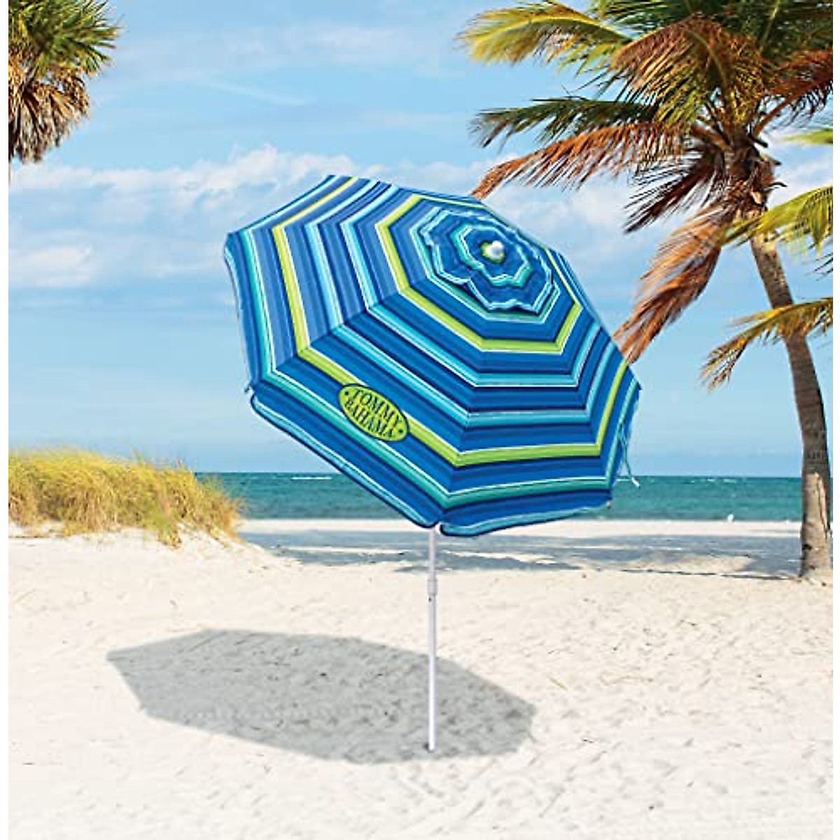 Tommy Bahama 6' UPF 50+ Tilt Beach Umbrella with Wind Vent