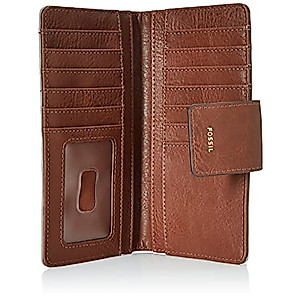 Fossil Women's Logan Leather RFID-Blocking Tab Clutch Wallet