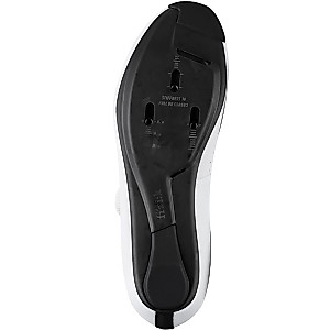 Fizik Unisex Tempo Decos, Carbon Road Bike Shoes Cycling, White, 11 US Men