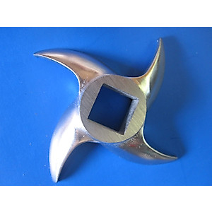 #8 SET Sausage Stuffer 1/8" plate AND knife for Meat Grinder plate disc for Cabelas & others