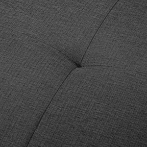 LifeStyle Solutions Convertible Sofa, Charcoal