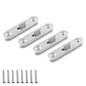 LifCratms Pack of 4 Wood Bed Rail Fasteners, 3 Inch Thicken Bed Connecting Fittings Bed Frame Rail Hardware