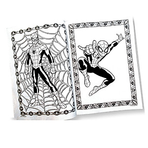 Disney Studios Spiderman Stickers Activity Set - Bundle Includes Spiderman Stickers, Spiderman Coloring Book, Superhero Door Hanger, Thank You Card Craft
