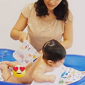 Sevi Baby Bath Rinse Cup, Certified Bath Water Scoop, Baby Shampoo Rinser, Baby Bath Mug Made from BPA-Free Safe Material, (1250 ml / 42.2 oz) - Made in Turkey (Pink) (White)