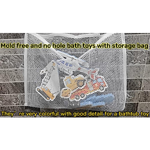 Foam Bath Toys for Toddlers- 29 Piece Vehicles Bath Stickers with Storage Bag Educational Floating Bathtub Traffic Preschool Non-Toxic Fun Bathing for Baby Girls Boys Toddler Kids