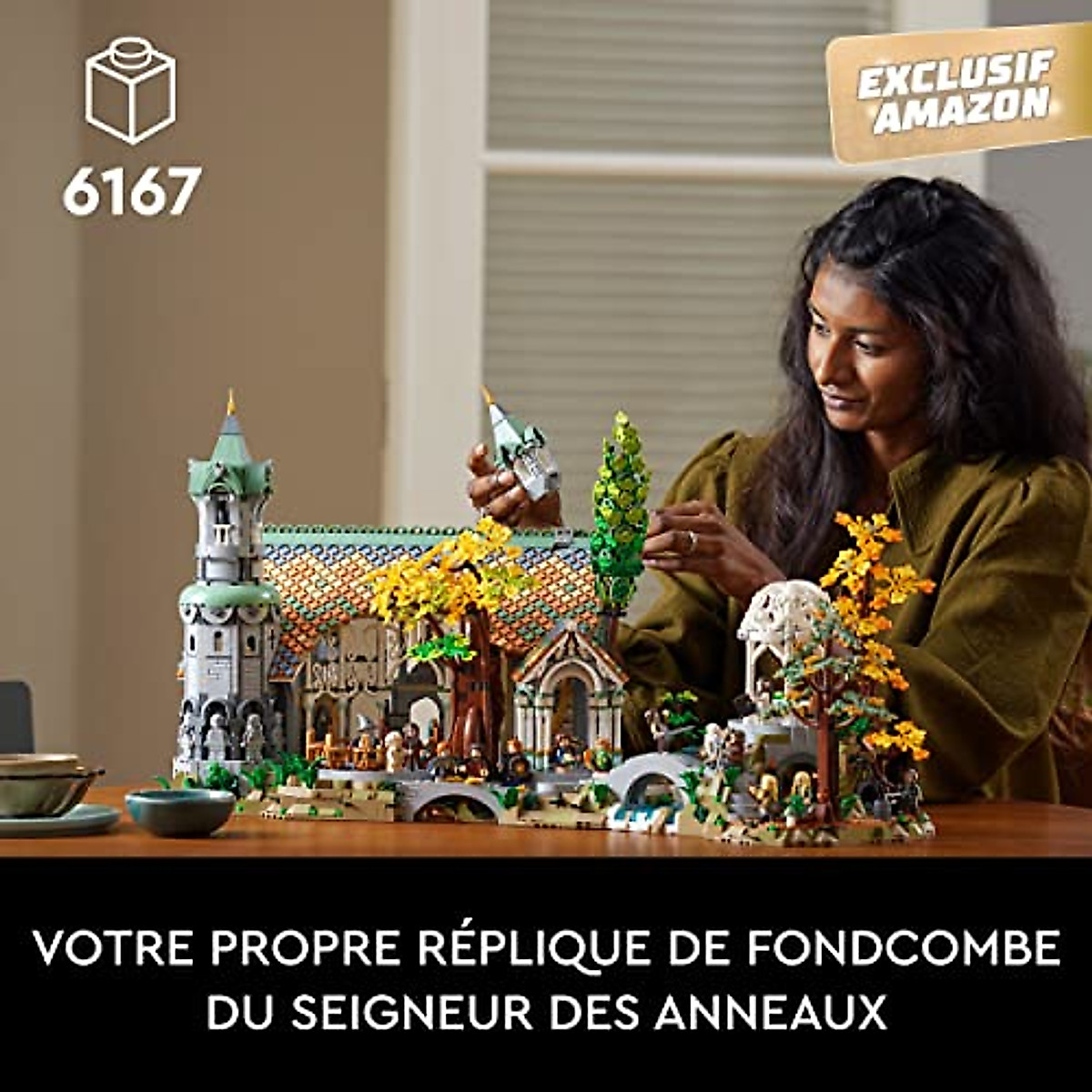 LEGO Icons The Lord of The Rings: Rivendell Building Model Kit for Adults, Construct and Display a Middle-Earth Valley with 15 Minifigures, A Great Gift for LOTR Fans and Movie-Lovers, 10316