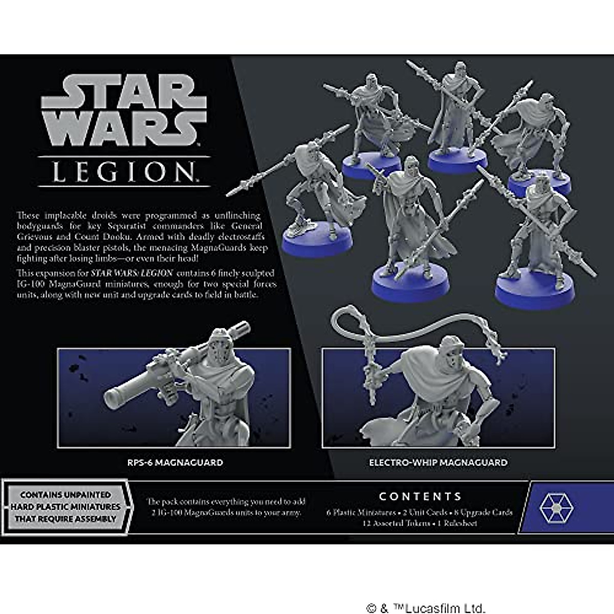 Star Wars: Legion IG-100 MagnaGuards - Tabletop Miniatures Game, Strategy Game for Kids and Adults, Ages 14+, 2 Players, 3 Hour Playtime, Made by Atomic Mass Games