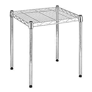 Whitmor Supreme Stacking Shelf and Organizer - Adjustable - Chrome