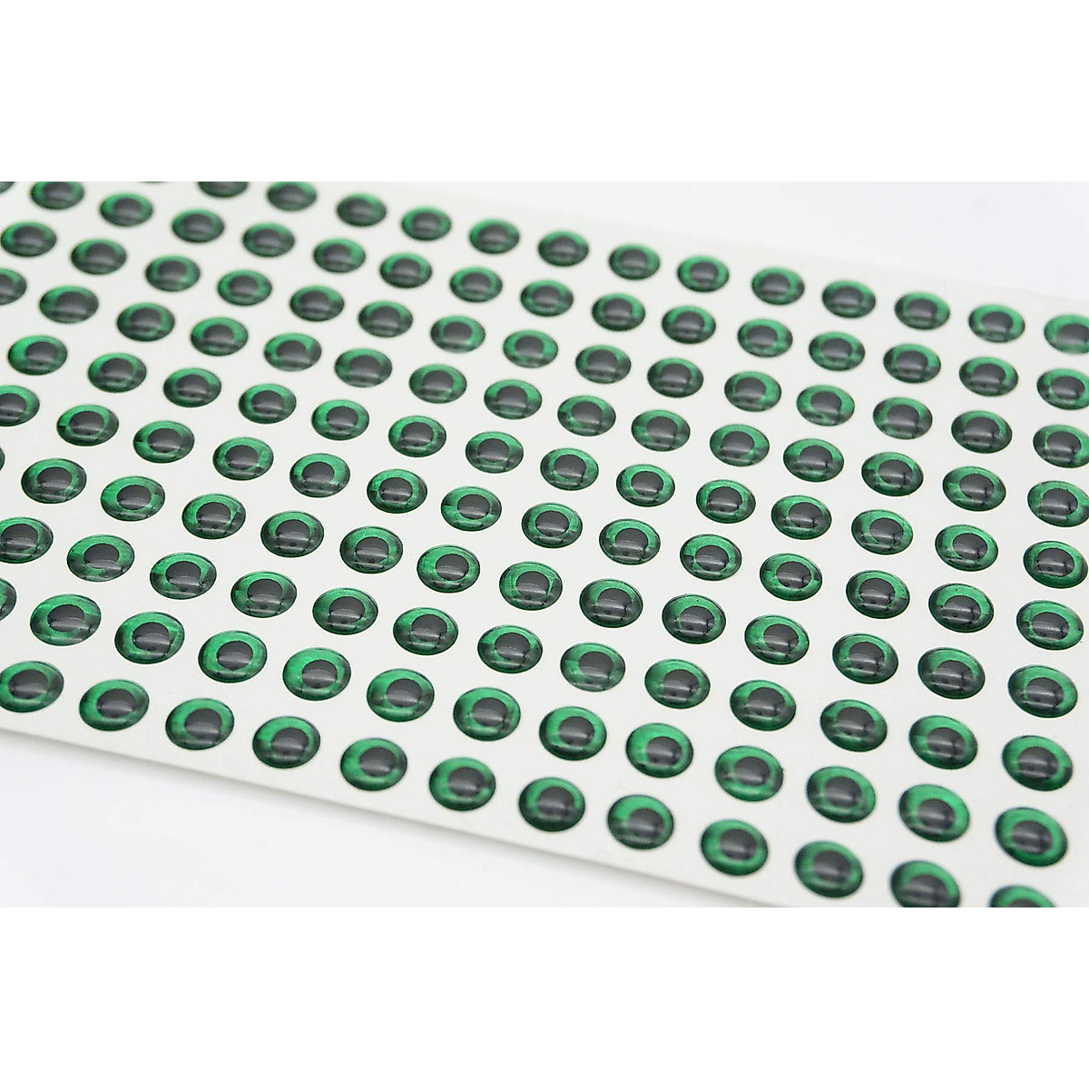 310pcs 6mm Green 3D Holographic Fishing Lure Eyes 3D Lure Eye 3D Soft Eye 3D Holographic Lure Eye Fly Tying, Jigs, Crafts