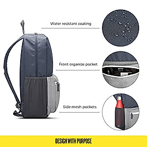 Solo Re:Solve Laptop Backpack, Blue/Gray, 15.6"