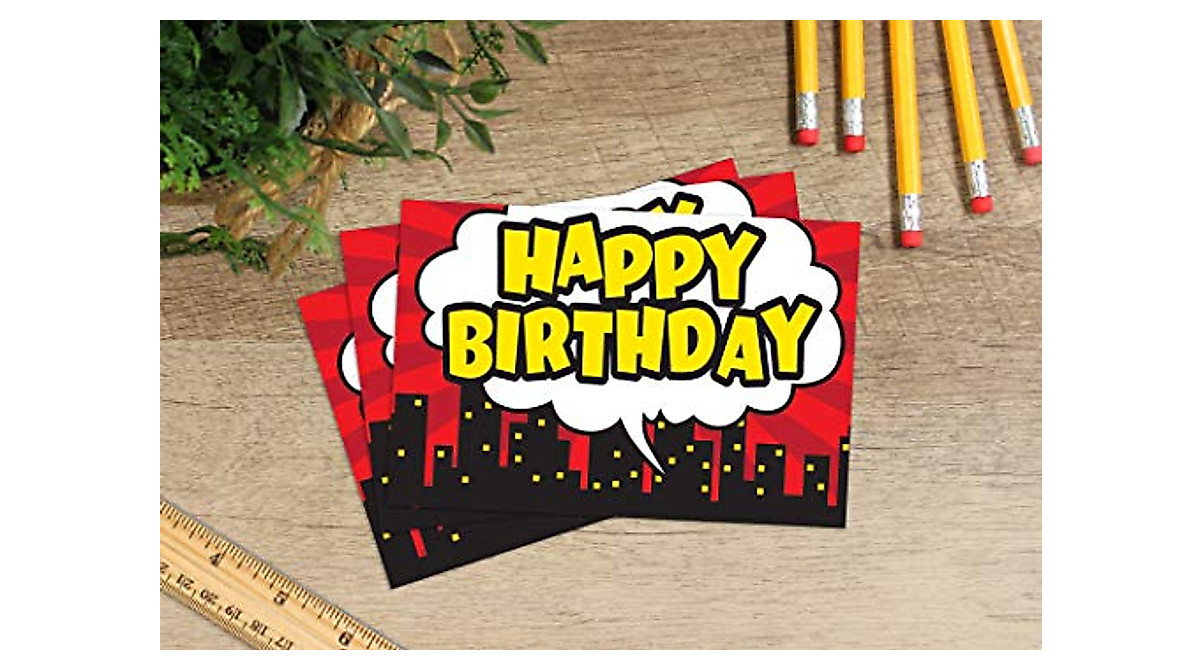 Superhero Birthday Postcard - Celebrate in Style