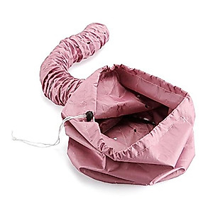 Pink Salon Barber Soft Quick Hair Blow Dryer Bonnet Hood Hat Attachment Portable