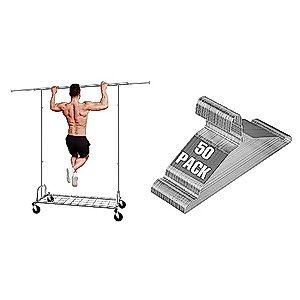 SPECILITE Heavy Duty Clothes Rack with 50 Pack Wire Hangers