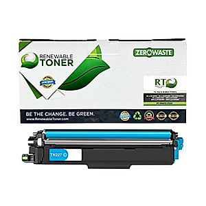 Renewable Toner TN227 Compatible Toner Cartridge High Yield Replacement for Brother TN-227 TN227 TN-227C TN227C HL-L3270 L3210 L3230C L3290 MFC-L3710 L3750 L3770 (Cyan)