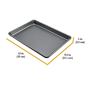 Chicago Metallic Commercial II Non-Stick Small Cookie/Baking Sheet, 12.25 by 8.75, Gray