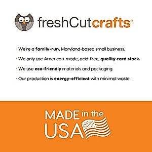 FreshCut Crafts | DIY U.S. MAP PUZZLE Easy Punch-Out Paper 50 States – Map Fits Standard Poster Board for Homeschool, Geography, and Classrooms | US Made Quality Card Stock, NOT Foam