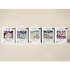 Rishi Tea Turmeric Ginger Herbal Tea | Immune Support, Organic, Caffeine-Free, Ayurvedic, Energy-Boosting | Citrus Flavors for Taste | 15 Sachet Bags, 1.75 oz (Pack of 2)