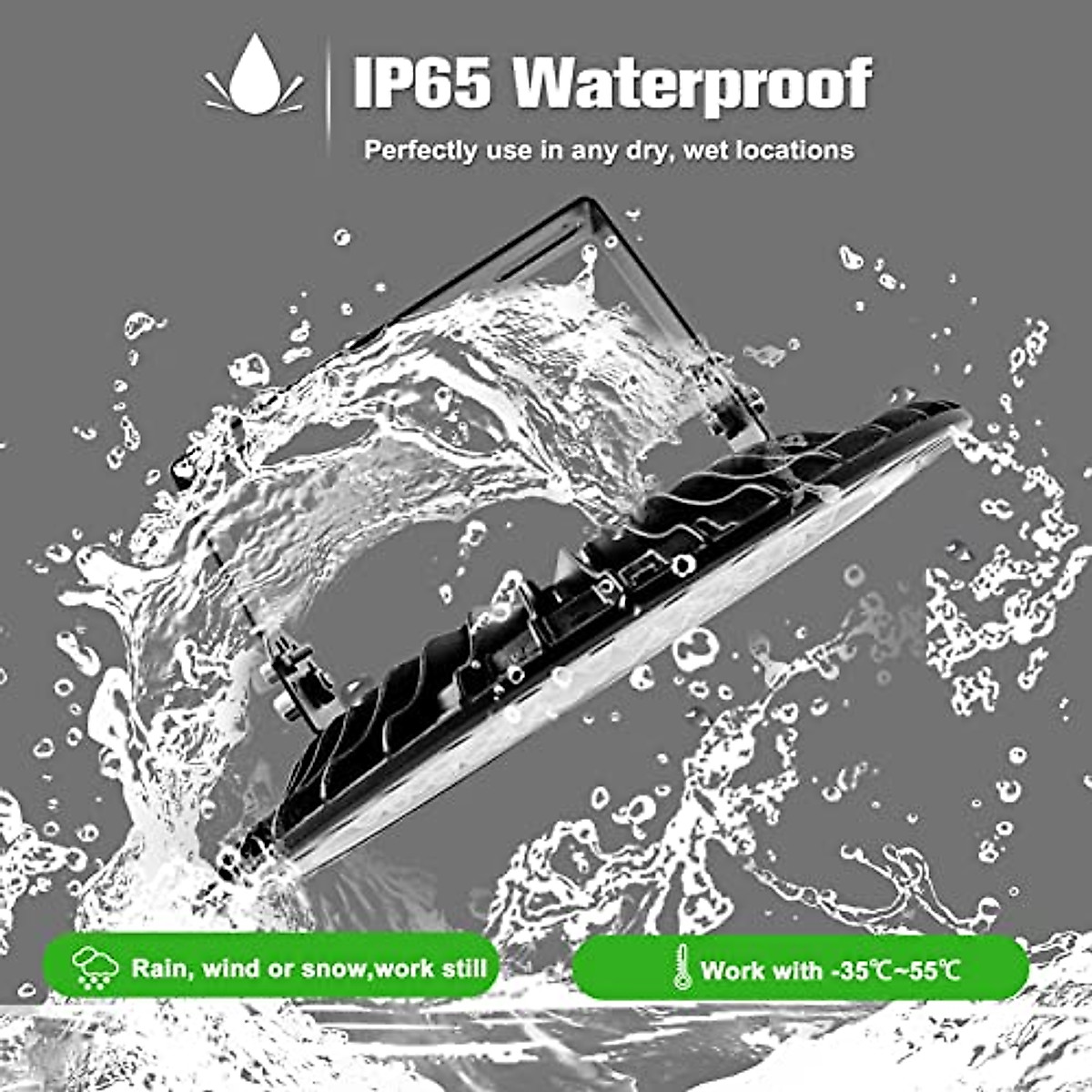 Viugreum 10 Pack 100W UFO LED High Bay Lights, 10000LM 6500K Daylight White Led Bay Light Fixtures, IP65 Waterproof Commercial Warehouse Lighting Workshop Indoor Outdoor Area Light