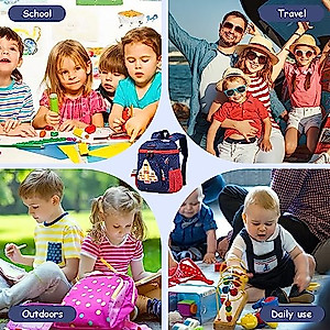 MUSEVOS Toddler Backpack, Neoprene Kids Backpack for Boys Girls,Airplane