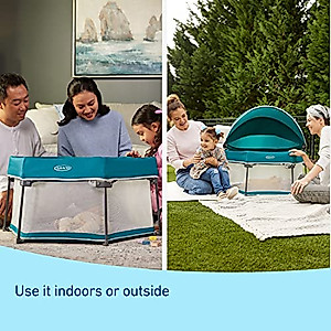 Graco Travel Dome Baby Bassinet, Travel Bassinet for Baby, Portable Bassinet for Indoors, Outdoors, Beach Bassinet with Cover