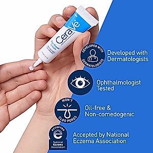 CeraVe Eye Repair Cream | Under Eye Cream for Dark Circles and Puffiness | Suitable for Delicate Skin Under Eye Area | 0.5 Ounce