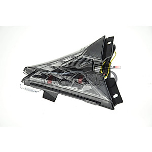 TOPZONE LED Brake Tail Light Integrated Turn signal Idicator Function Fit for APR-ILIA 2011-2019 RS4 125; 2011-2019 RS4 50; 2009-2019 RSV 4 1000 (Smoke)