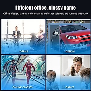 Acogedor 15.6in Laptop, 1920x1080 FHD Screen Ultra Slim Notebook with Full Size Backlit Keyboard, for Intel I7 CPU, 16GB RAM 1TB SSD, for Windows10 Operating System