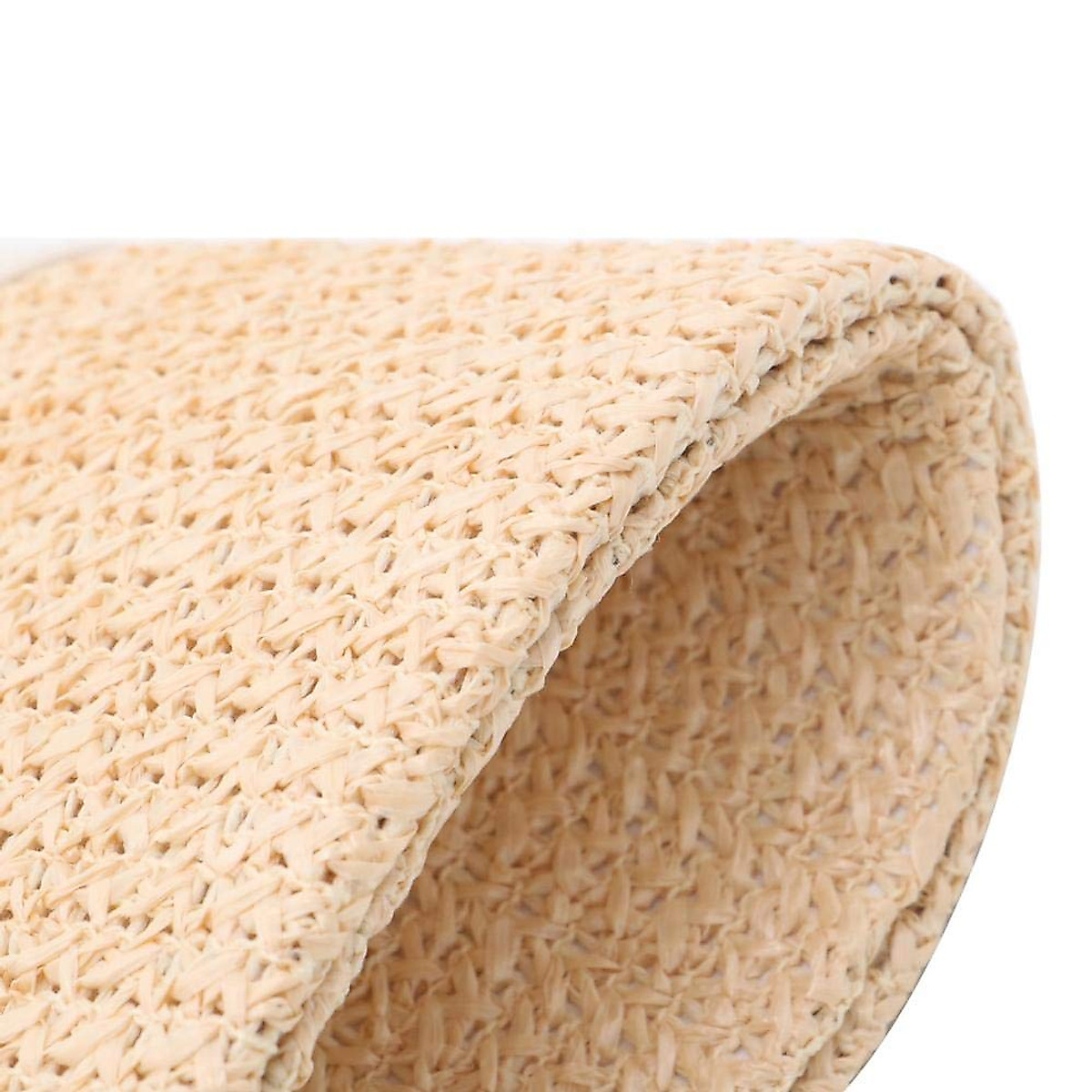 Bamboo Handbag Handmade Tote Bamboo Purse Straw Beach Bag for Women (White)