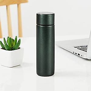 Cute Thermos Water Bottle - 5 Oz Mini Insulated Stainless Steel Bottle - Keeps Cold for 12 hours, Hot for 6 hours, Perfect for Purse or Kids Lunch Bag (Emerald Green)