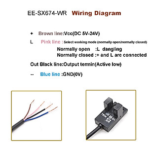 2Pcs Optical Sensor TRANSMISSIVE/Slotted Interrupter Limit Switch EE-SX674 for Linear Rail Guide Actuator