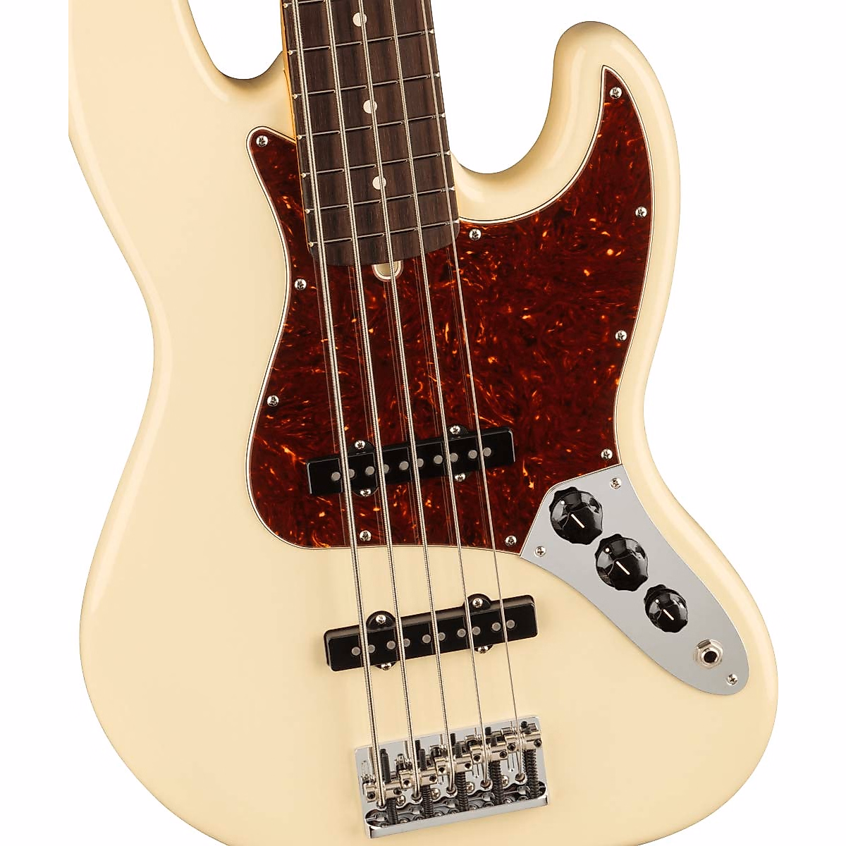 Fender American Professional II 5-String Jazz Bass, Olympic White, Rosewood Fingerboard