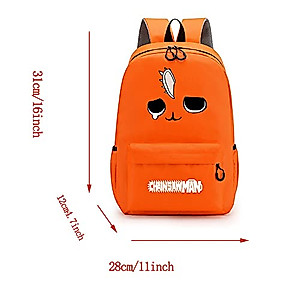 SLDYLQ Anime Chainsaw Man Pochita Boys Girls Backpack, Cosplay Shoulder Bag Laptop Bag Student Backpack Travel Bag Cosmetic Bag (1)