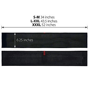 ORTONYX 6.25" Abdominal Binder for Men and Women/Postpartum Post-operative Post-surgery Wrap/Abdomen Navel Umbilical Hernia Support Belt / 524006 Black L/XXL