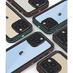 Dewfoam Design for iPhone 13 Pro Max Waterproof Case, Shockproof Dustproof Phone Case for iPhone 13 Pro Max with Screen Protector, Full Body Protective case for iPhone 13 Pro Max Cover 6.7'' (Black)