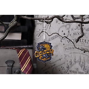 Nemesis Now Harry Potter Hufflepuff Crest Hanging Ornament, Yellow, 8cm